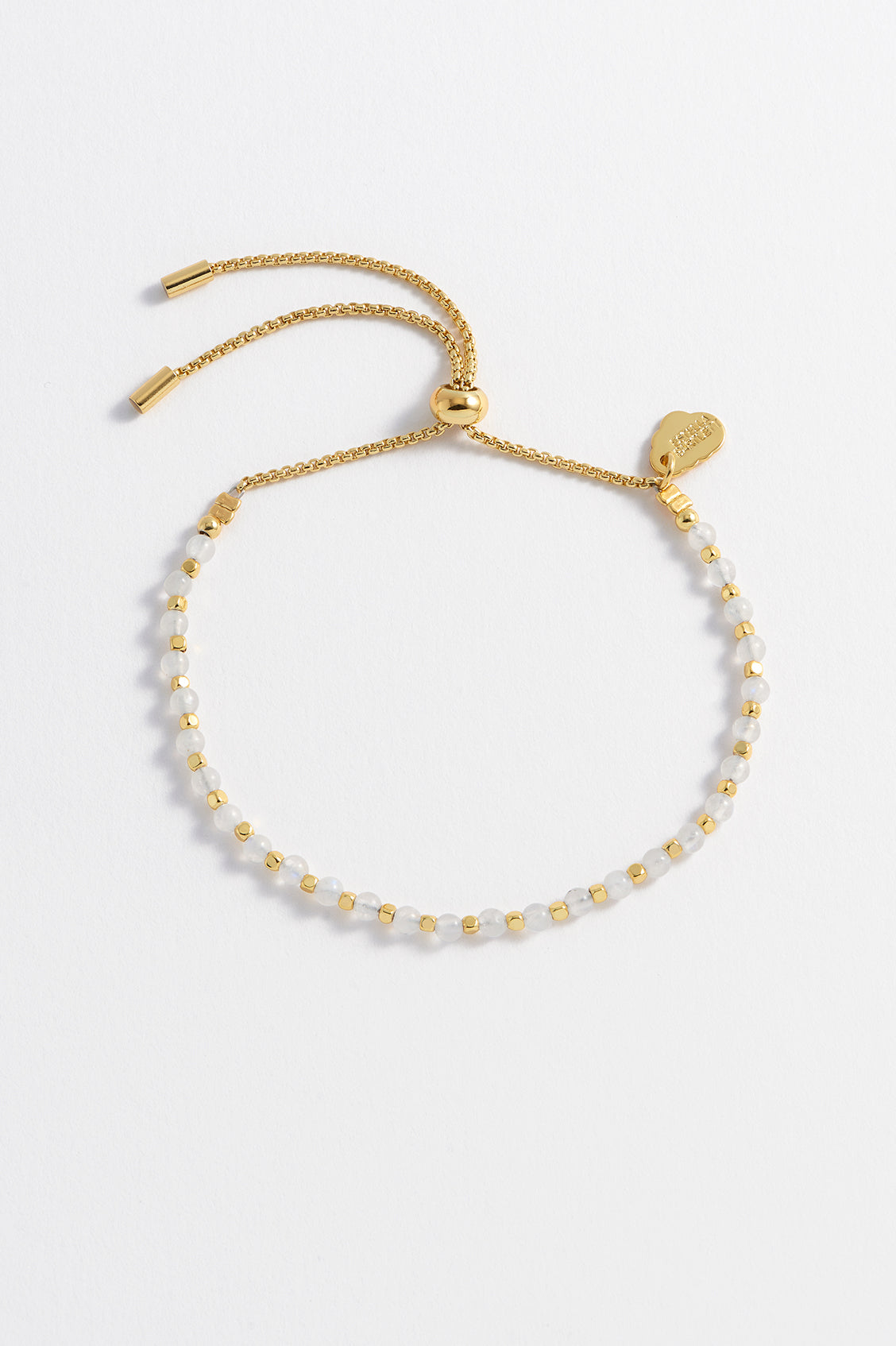 Estella Bartlett | Gold Plated Moonstone Gemstone Amelia Bracelet with Adjustable Slider