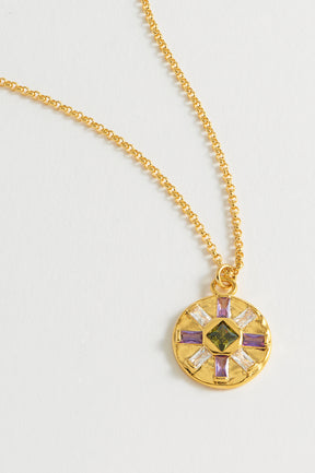 estella bartlett CZ Flower Pendant Gold Plated | Multi Factory Sale