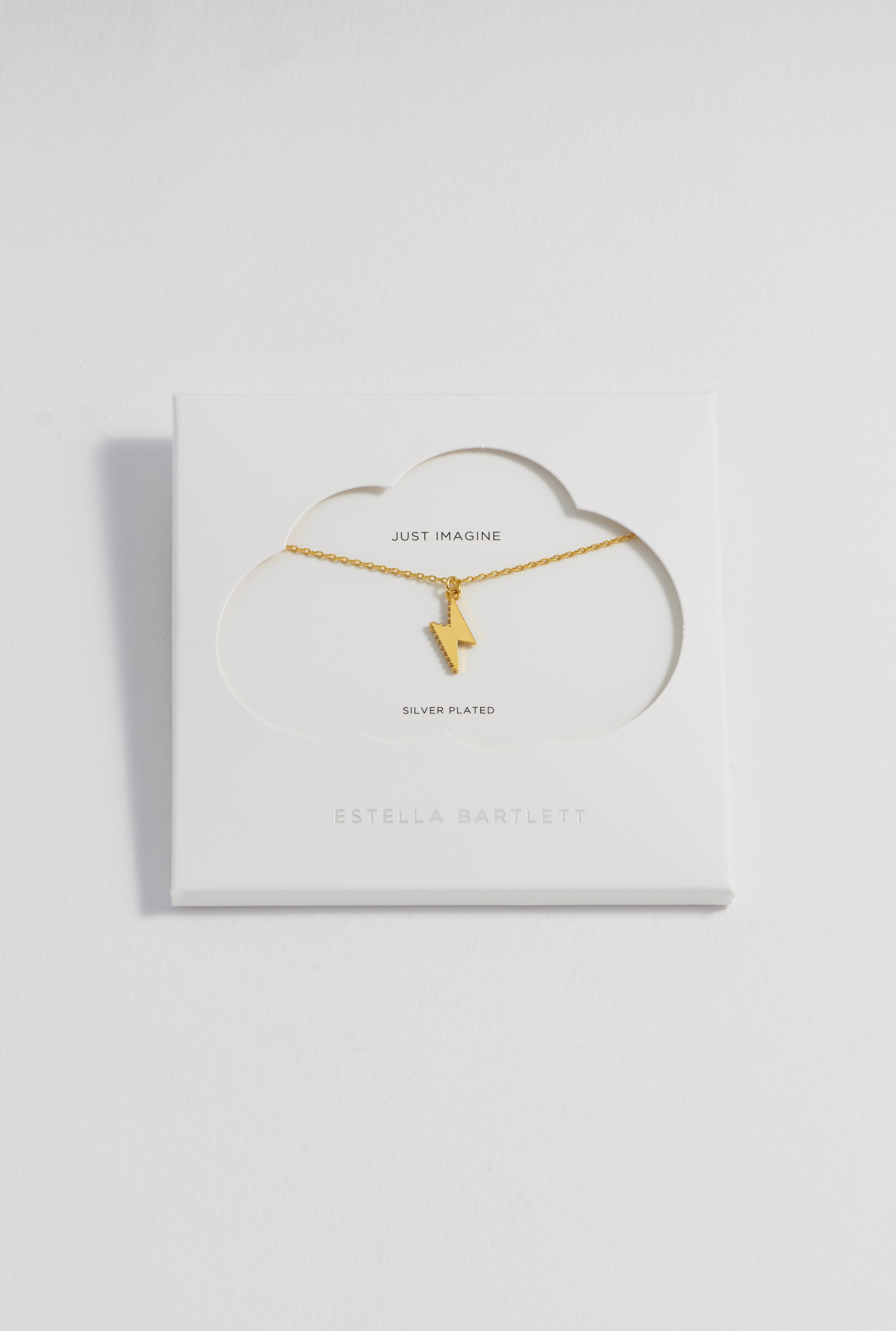 Estella Bartlett | Gold Plated CZ Power Bolt Necklace