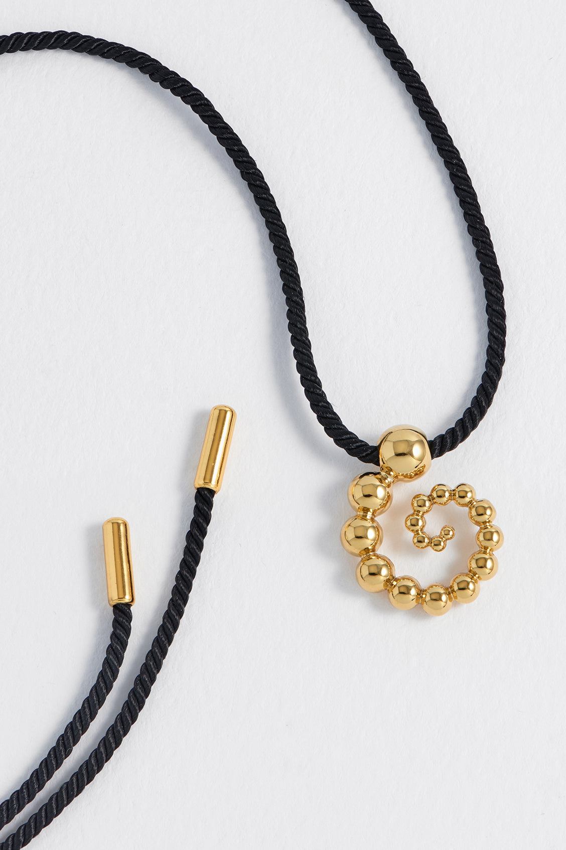 Gold Plated Swirl Cord Necklace | Estella Bartlett